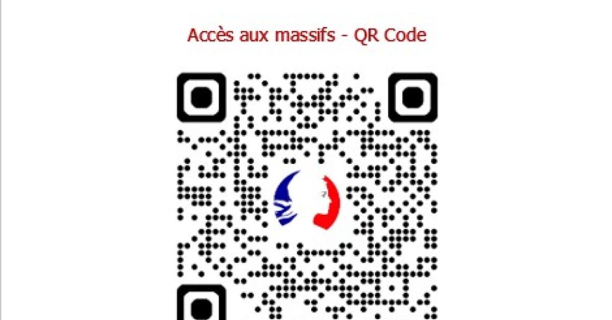 Accès aux massifs - QR Code site www.risque-prevention-incendie.fr